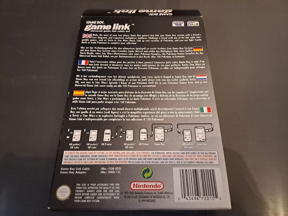 Game Boy Color Game Link Kabel universal cable Set Nintendo (Neu und ...