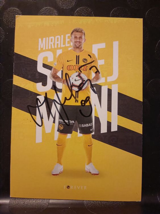 Mirakem Sulejmani - handsig. YB Autogrammkarte ⚽⚽🇨🇭 (Gebraucht) in ...