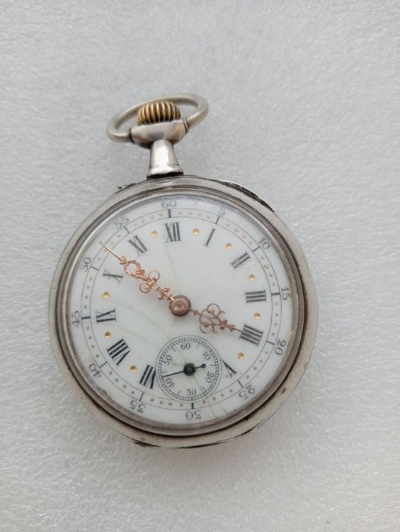Alt Silber Taschenuhr mit Verzierung | Kaufen auf Ricardo