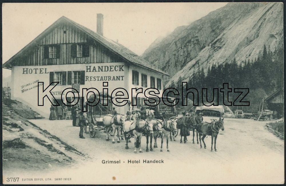 BE Handegg - Post - Postkutsche - Kutsche - Grimsel Pass (Neu (gemäss ...