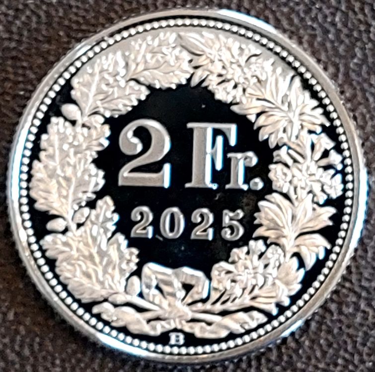 2 Franken 2025 pp / aus Münzsatz / in einer Münzkapsel (Neu (gemäss Beschreibung)) in Arch für ...