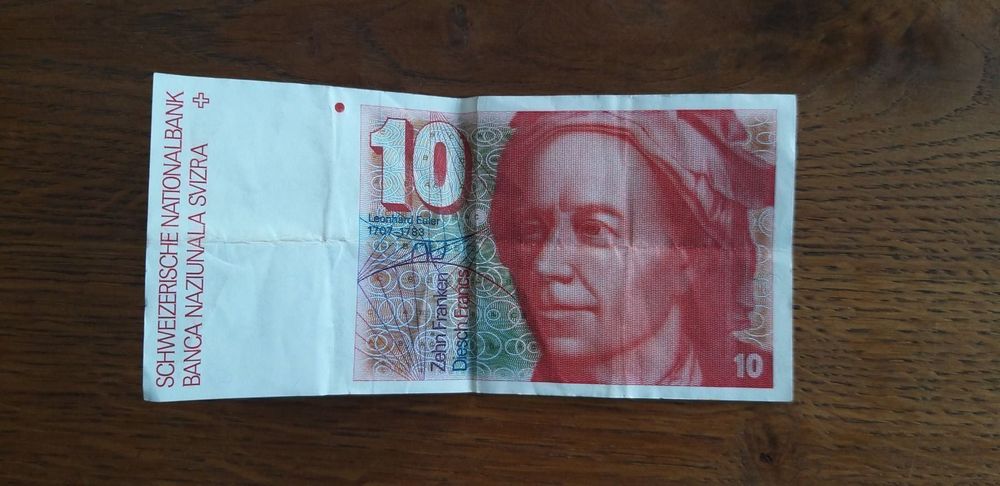 Banknote der Schweiz / 10.- CHF. (Gebraucht) in Willisau für CHF 18 ...