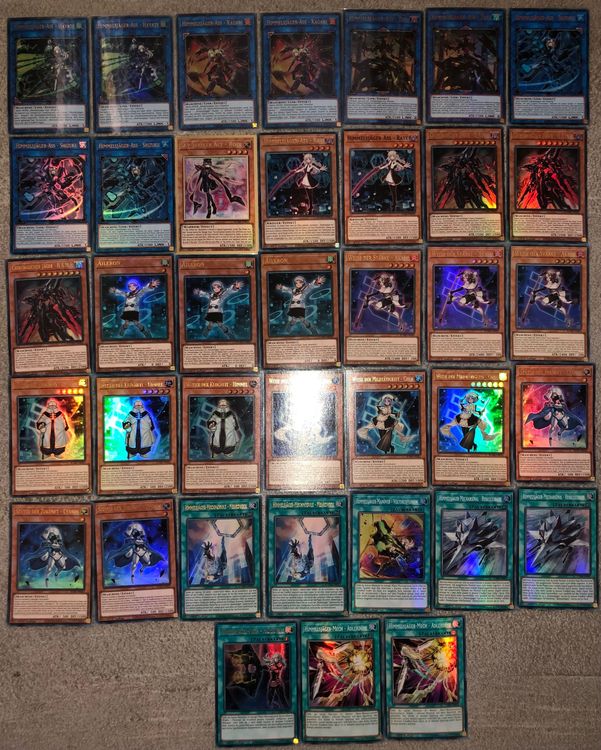 YuGiOh Seltenes Himmelsjäger Ass Deck Set 38 Karten (Neu (gemäss ...