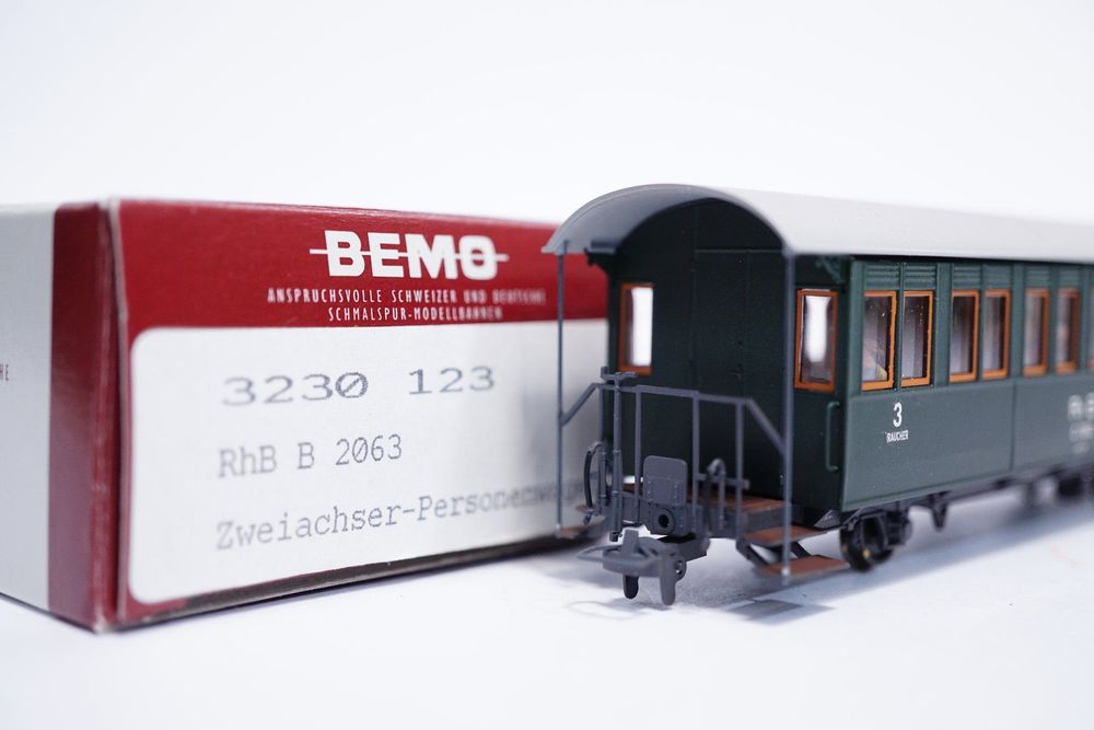 4∑ Bemo 3230 123 RhB PW C 2063 gesupert (Gebraucht) in Uetendorf für ...