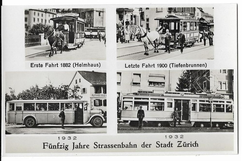 50 Jahre STRASSENBAHN ZÜRICH: Rössli-Tram, Postauto 1932 (Gebraucht) in Engelburg für CHF 75 ...