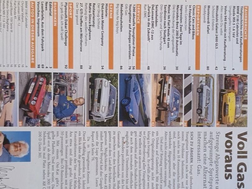 Youngtimer 3/08 Monteverdi Safari Volvo 945 MX 5 318 i xa (Gebraucht ...