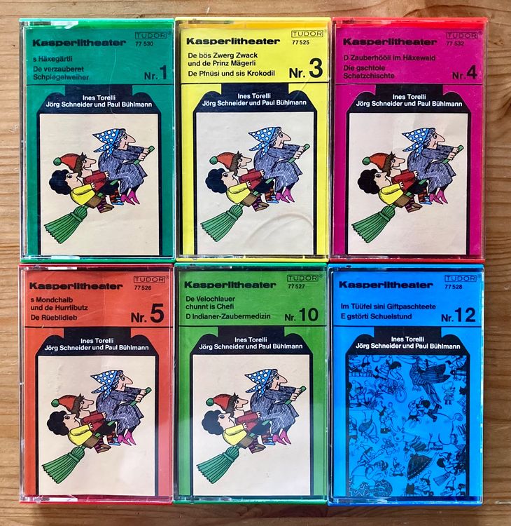 Raritäten: 6x Kasperlitheater (Tudor, ca. 1980) (Gebraucht) in Zürich für CHF 30 – mit Lieferung ...