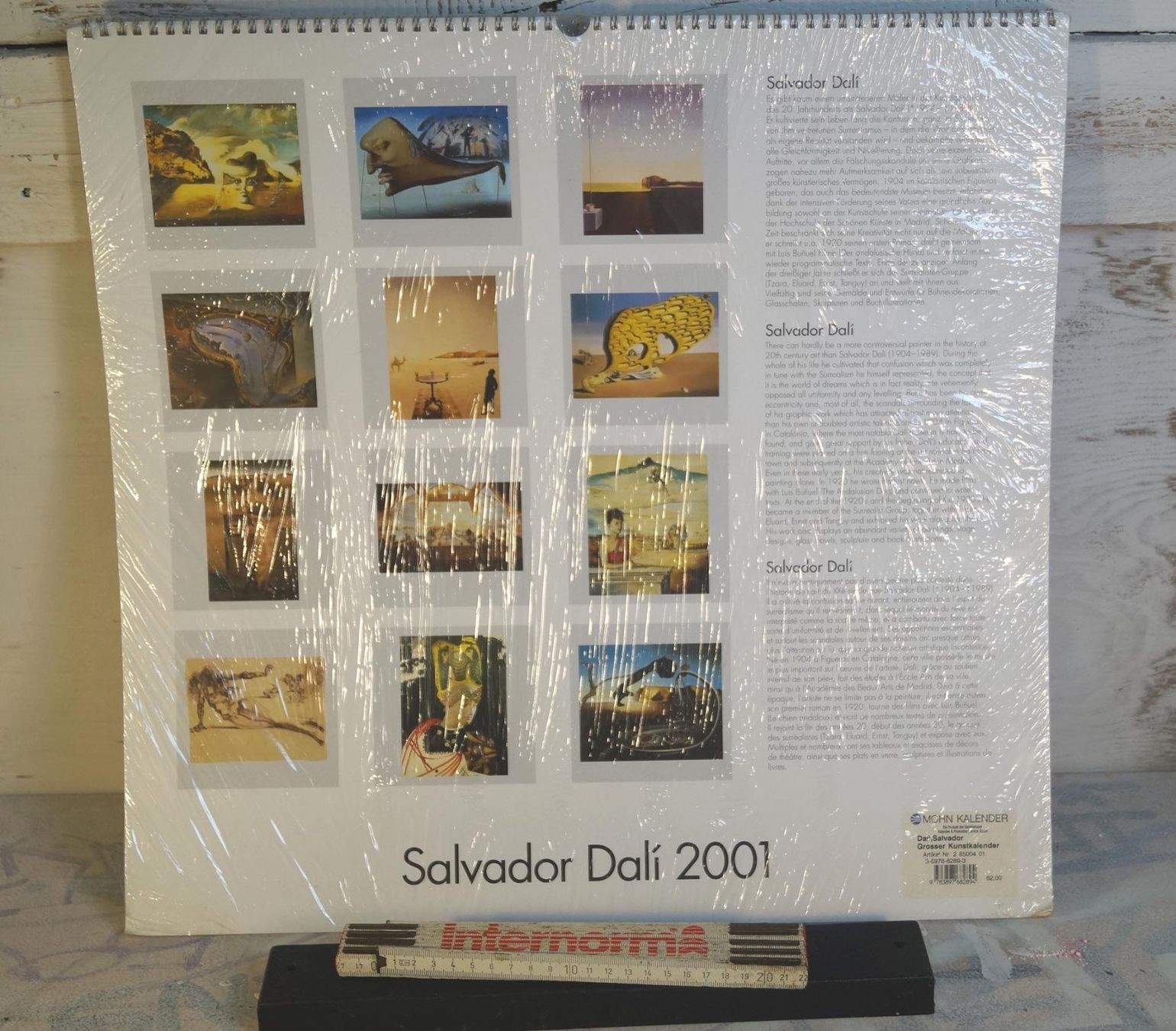 🕰️ Salvador Dalí – Großer Kunstkalender 2001 OVP (Gebraucht) in ...