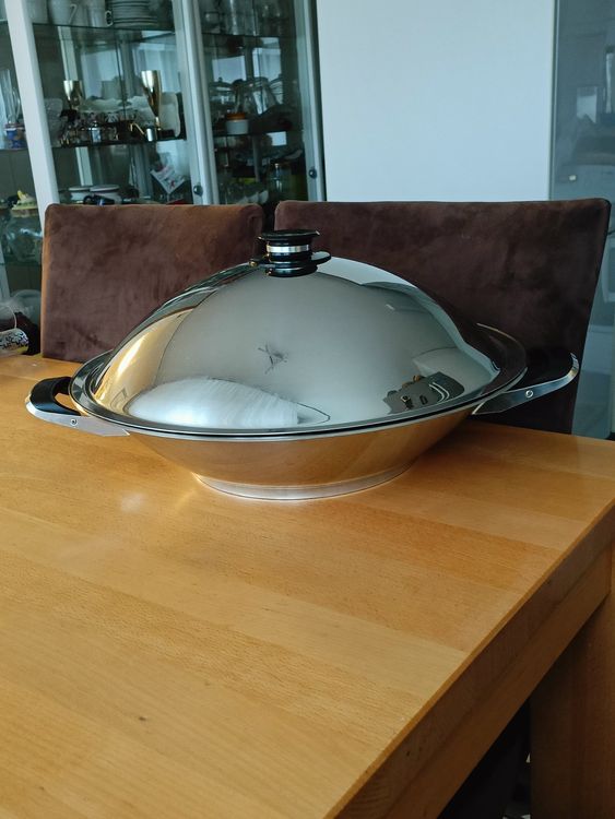 Großer AMC-Wok, neuwertig, ideal für die Herbstküche! 40 cm (Gebraucht ...