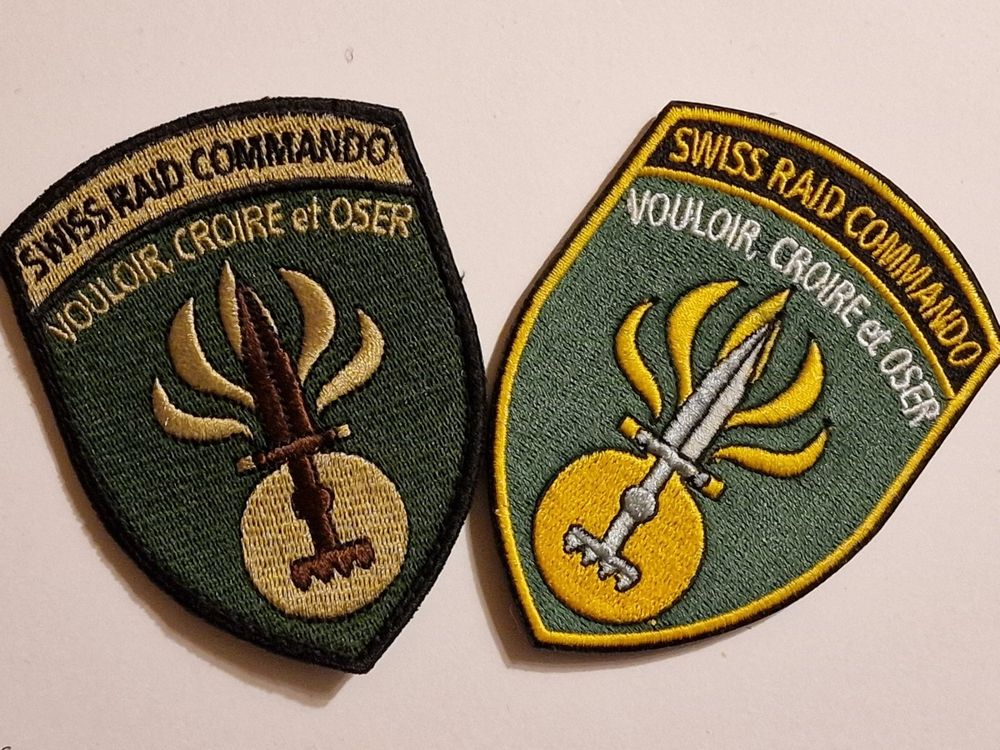 Grenadier Badge Swiss raid commando 1x Klett 1x ohne | Kaufen auf Ricardo