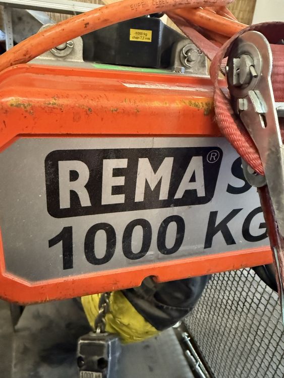 Palan électrique Rema 1000 KG avec radio commande à distance (D'occasion) à Chessel pour CHF 1 ...
