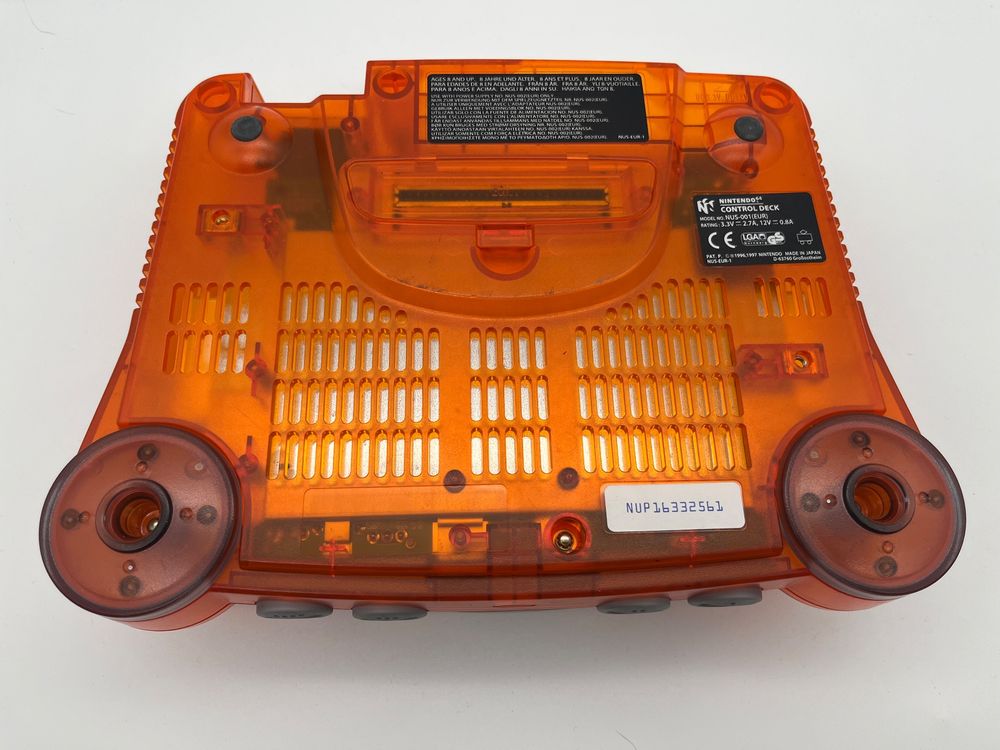 Nintendo 64 Orange Transparent fire Sun N64 Controller (Gebraucht) in ...
