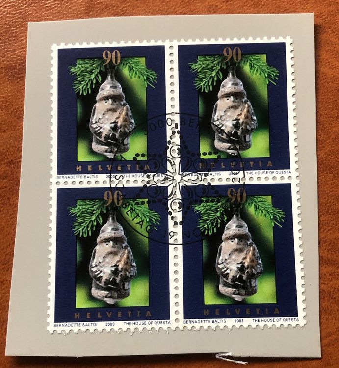 4 er Block Nr.1106 mit Papier Stempel Bern | Kaufen auf Ricardo