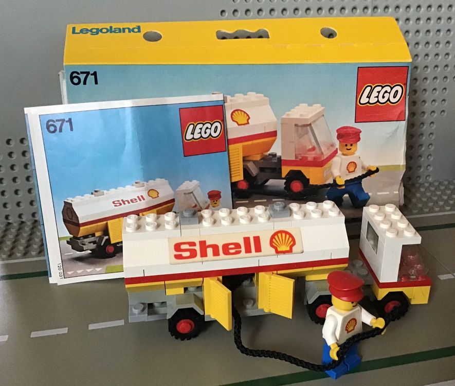 LEGO 671 Shell Tankwagen mit Anleitung und VerpackungVintage (Gebraucht ...