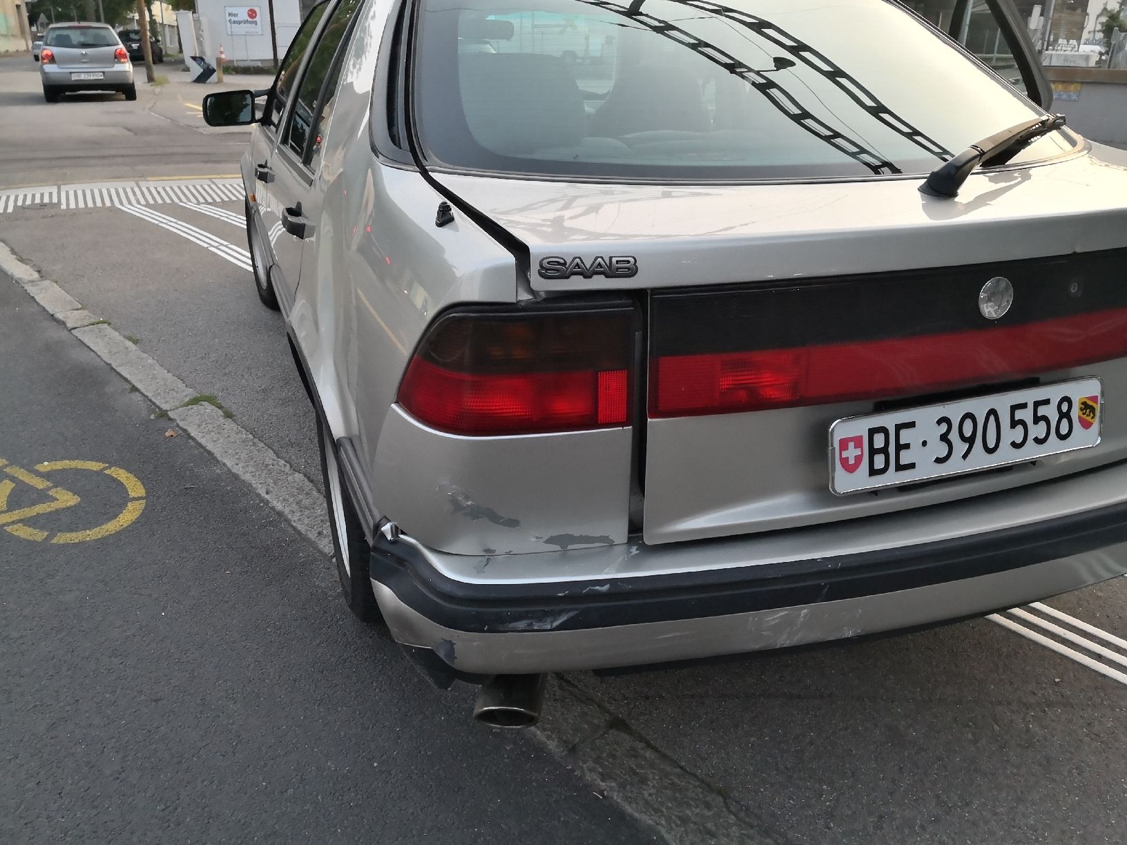 Saab 9000 CSE Unfall accidentée, expertisée, fonctionne bien (Defekt ...