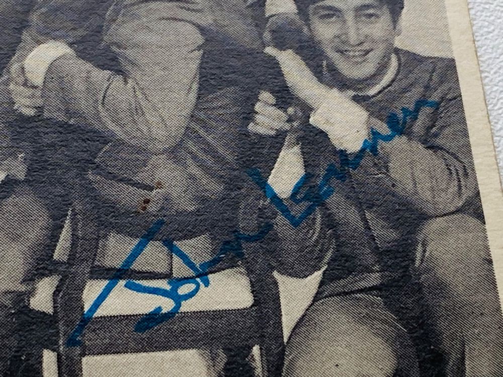 The Beatles John Lennon Unterschrift Autogramm Karte (Gebraucht) in für ...