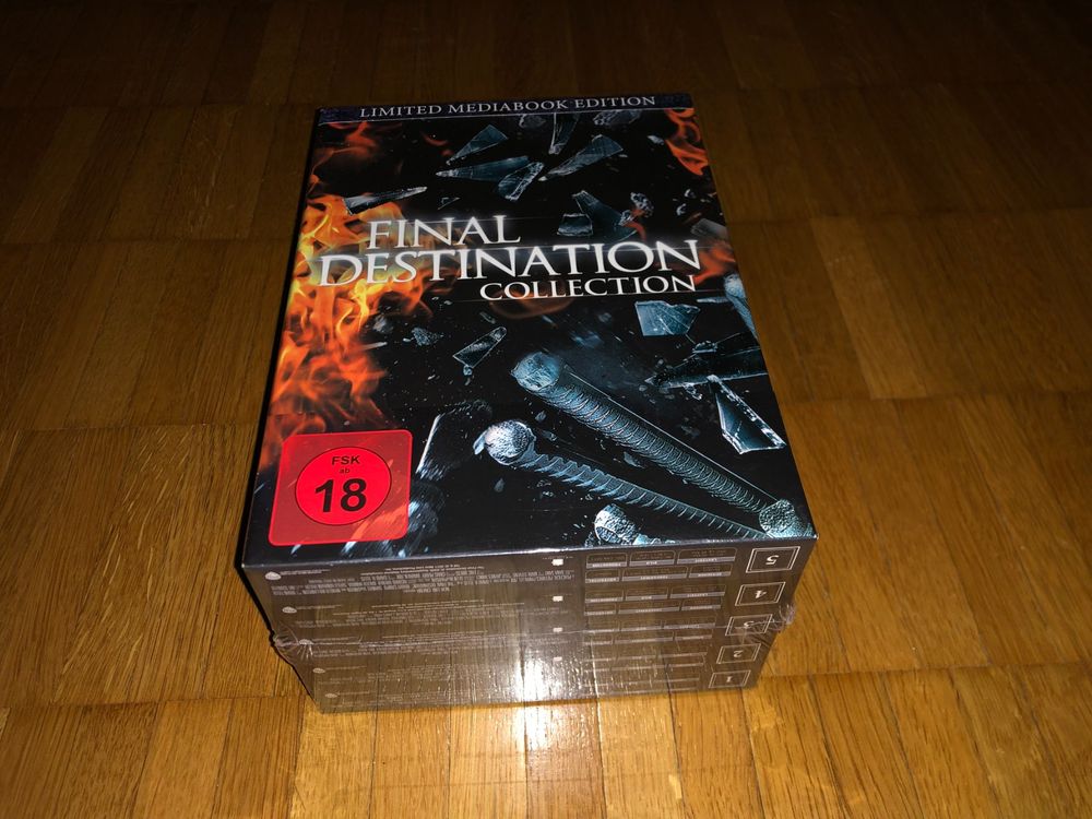 Final Destination 1-5 - 5 MEDIABOOKS - SCHUBER - UNCUT (Neu und ...