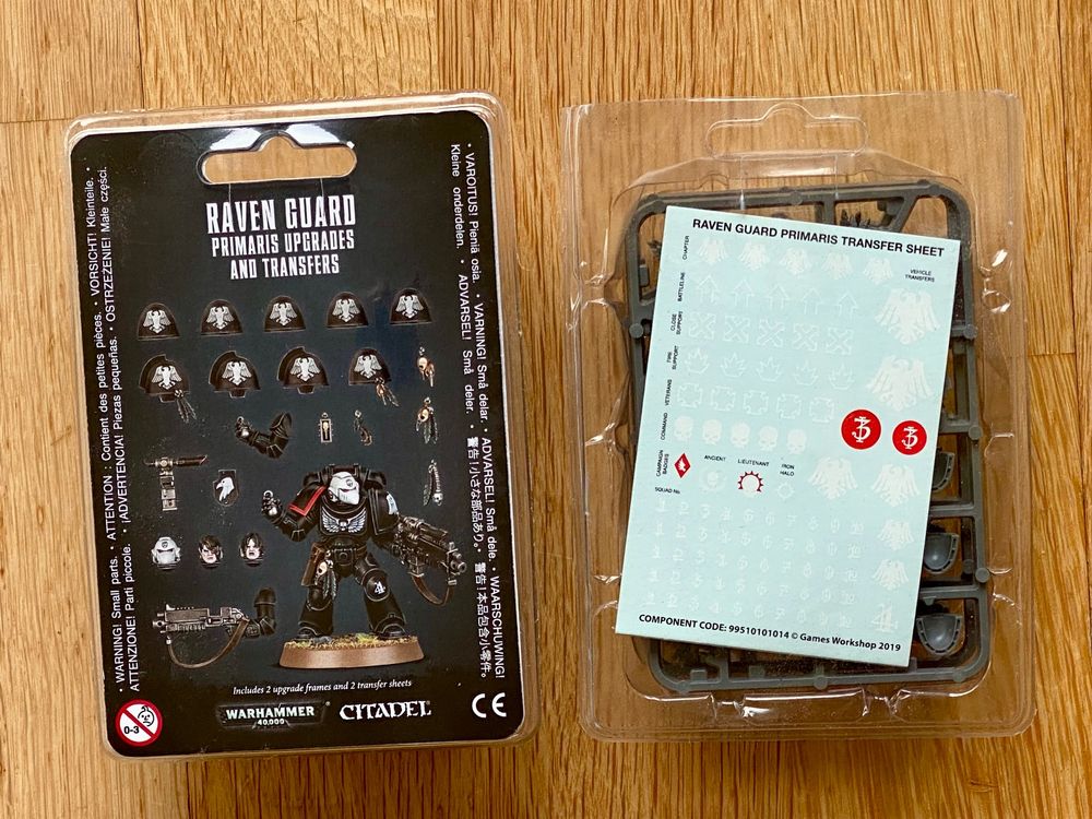2 Warhammer 40K Raven Guard Primaris Upgrade-Sets, Neu! (Neu (gemäss ...