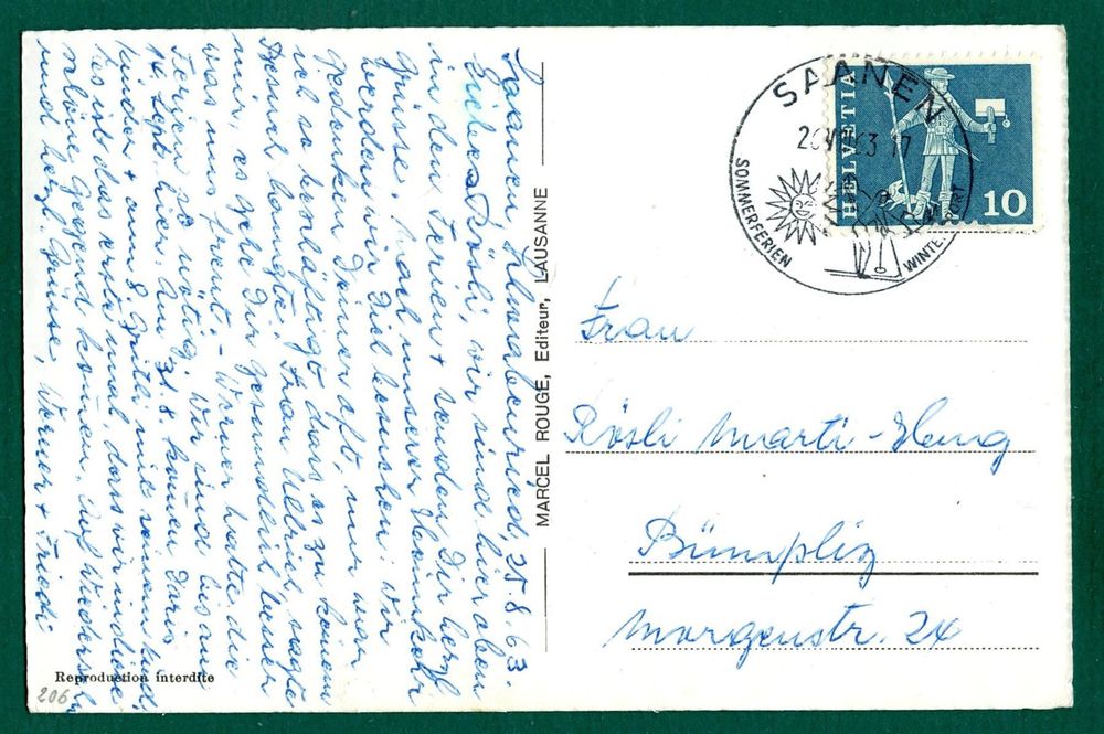 Saanen, Kirche, 1963 | Kaufen auf Ricardo