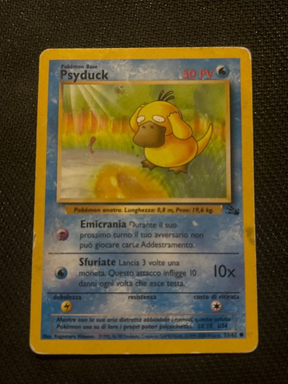 Pokemon card old Fossil 1999, Psyduck 53/62 | Kaufen auf Ricardo