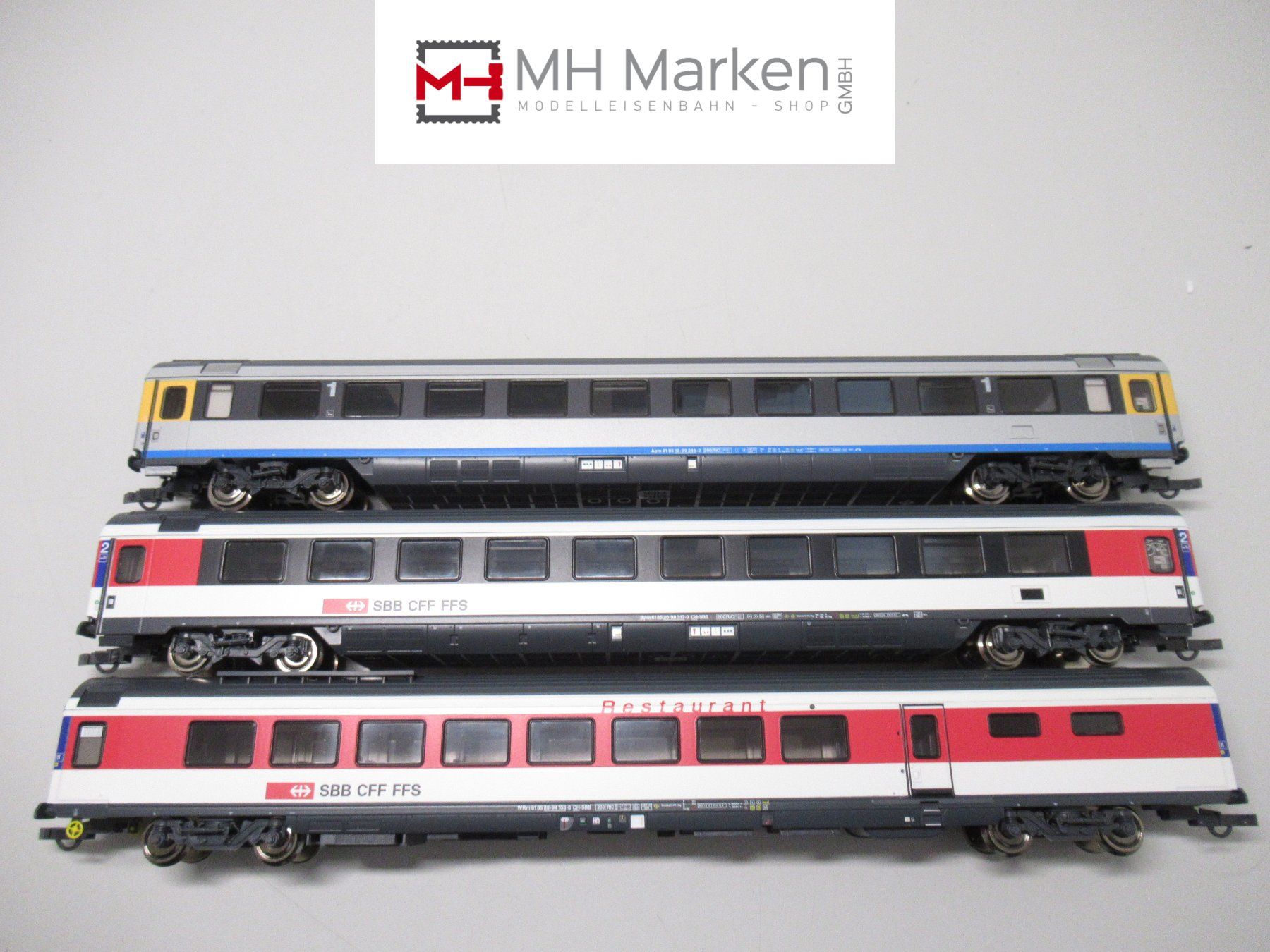 Roco 74021 EuroCity Personenwagen Set 3 Teilig SBB CFF FFS (Gebraucht ...