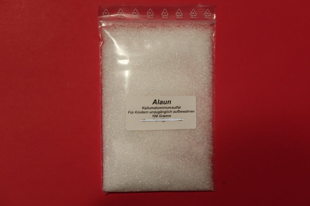 100g Kalialaun, Alaun, Kaliumaluminiumsulfat (Neu und originalverpackt ...
