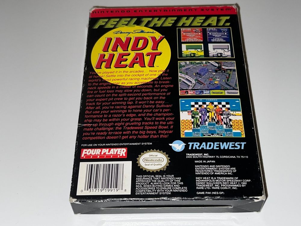 NES Spiel - Danny Sullivan's Indy Heat (OVP) [USA-Version] (Gebraucht ...
