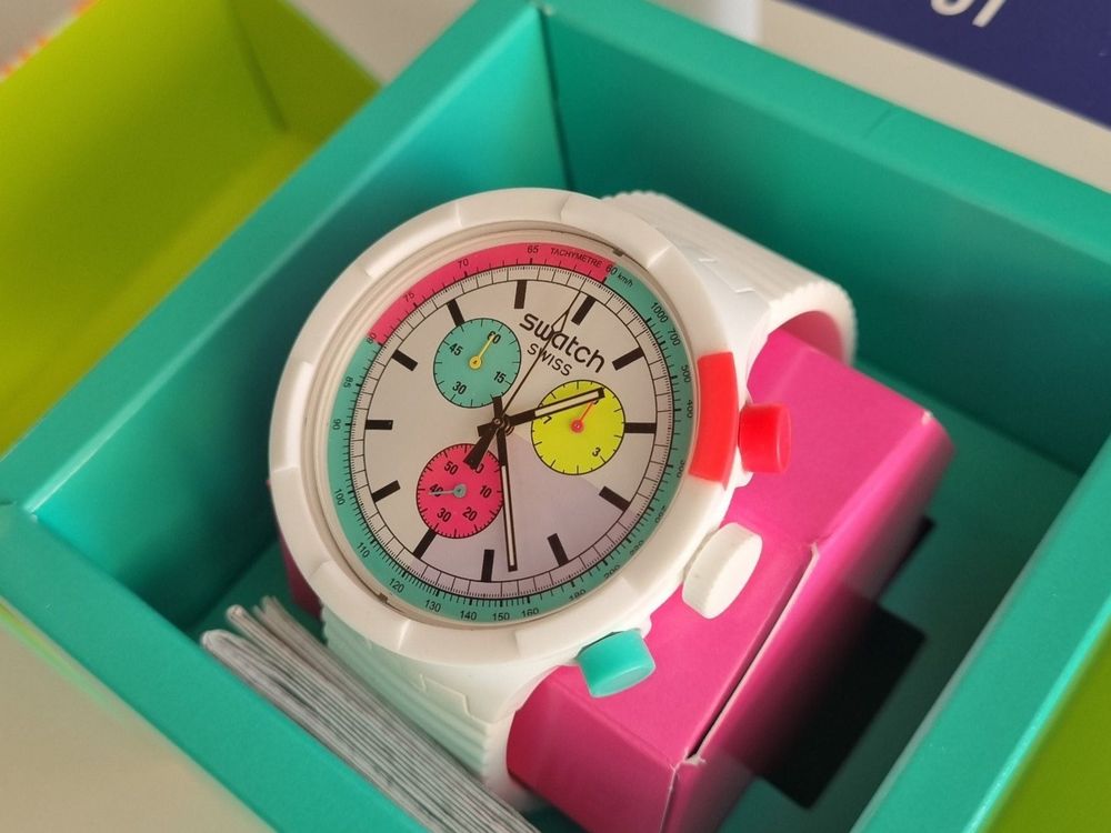 Swatch Chrono The Purity Of Neon | Kaufen auf Ricardo