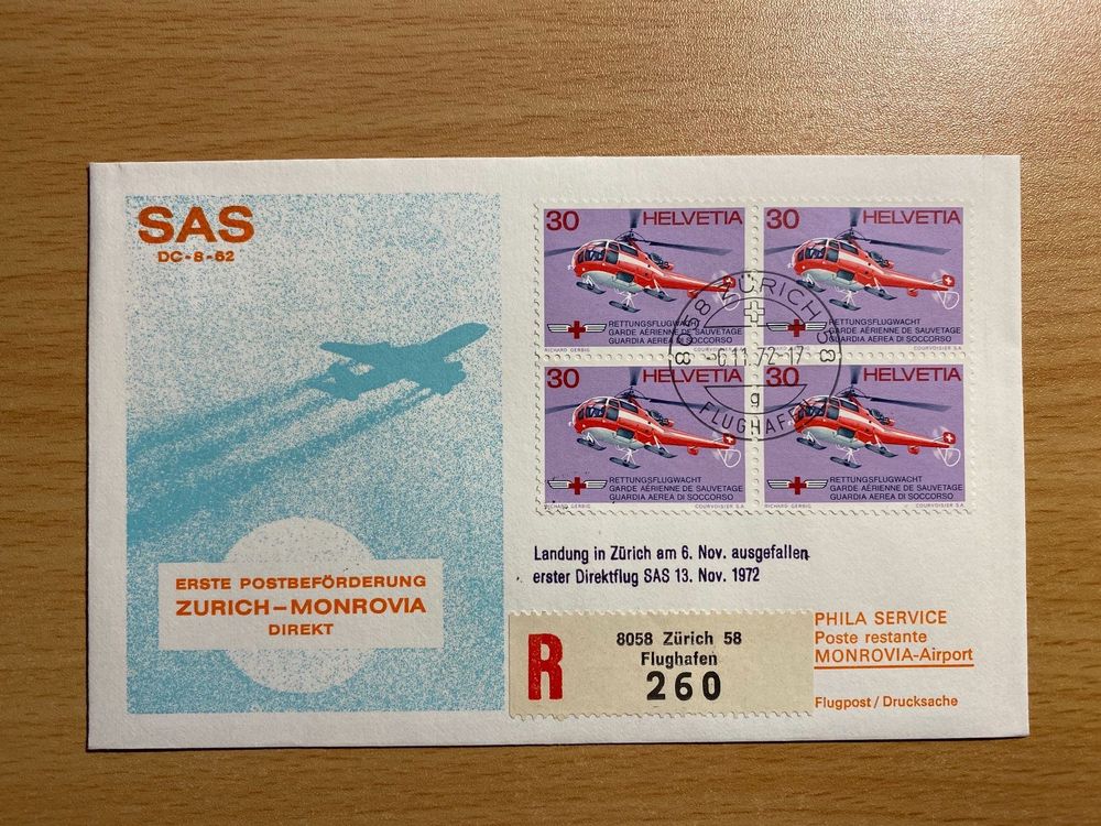 SAS EF Zürich-Monrovia 1972 (Gebraucht) in oberrüti für CHF 0.5 – mit ...