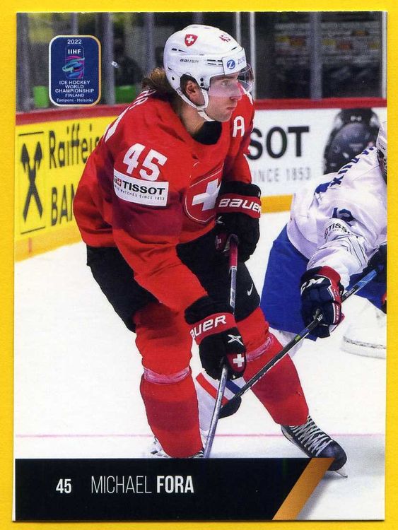 Michael Fora #45 Player Card IIHF WM 2022 Finnland (Neu (gemäss ...
