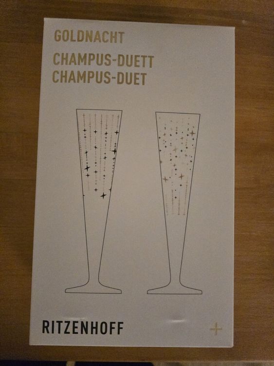 Ritzenhoff Champus Glasses - Goldnacht - Duet Set New 🥂🥂 (Neu (gemäss ...