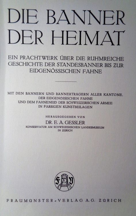 Die Banner der Schweiz 1942 ab Fr. 20.- / Buch 91 Seiten | Kaufen auf ...