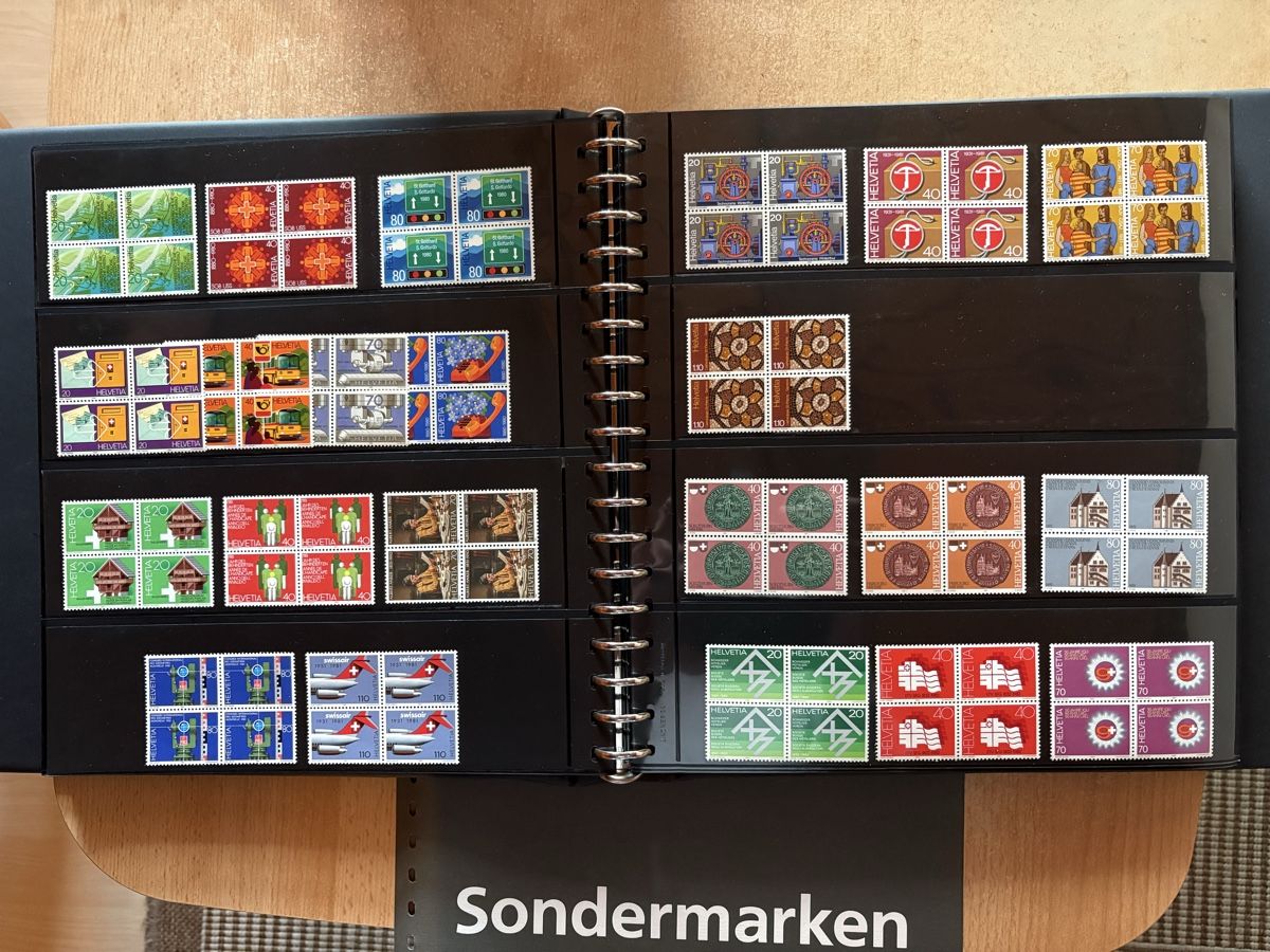 4er Blöcke Helvetia von 1964 bis 1989 gest.und ungest. (Gebraucht) in ...