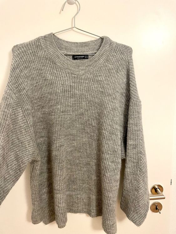 Grauer Strickpullover | Kaufen auf Ricardo