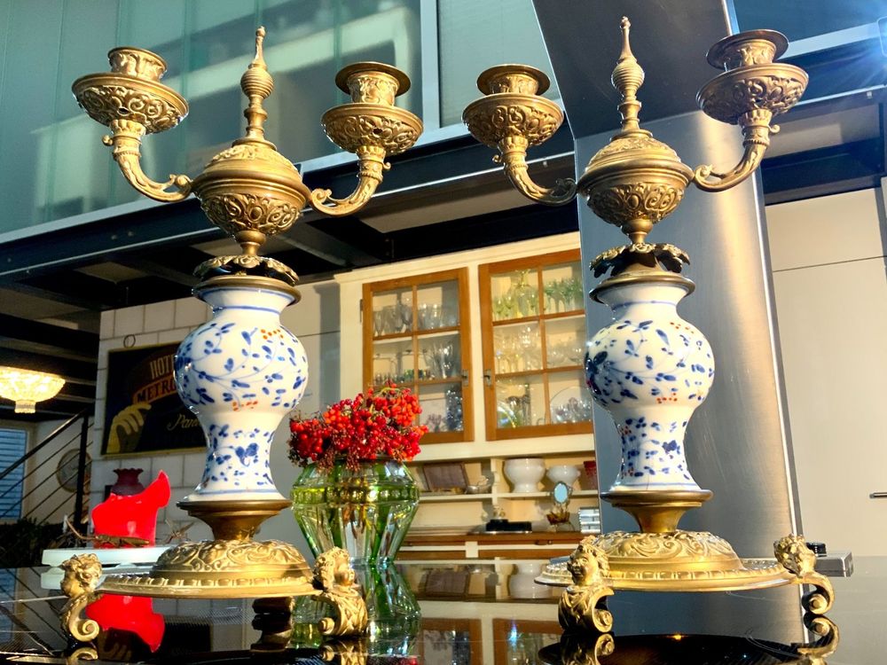 JUGENDSTIL 2 KERZENLEUCHTER BRONZE,1900 (Gebraucht) in Biglen für CHF 106 – mit Lieferung auf ...