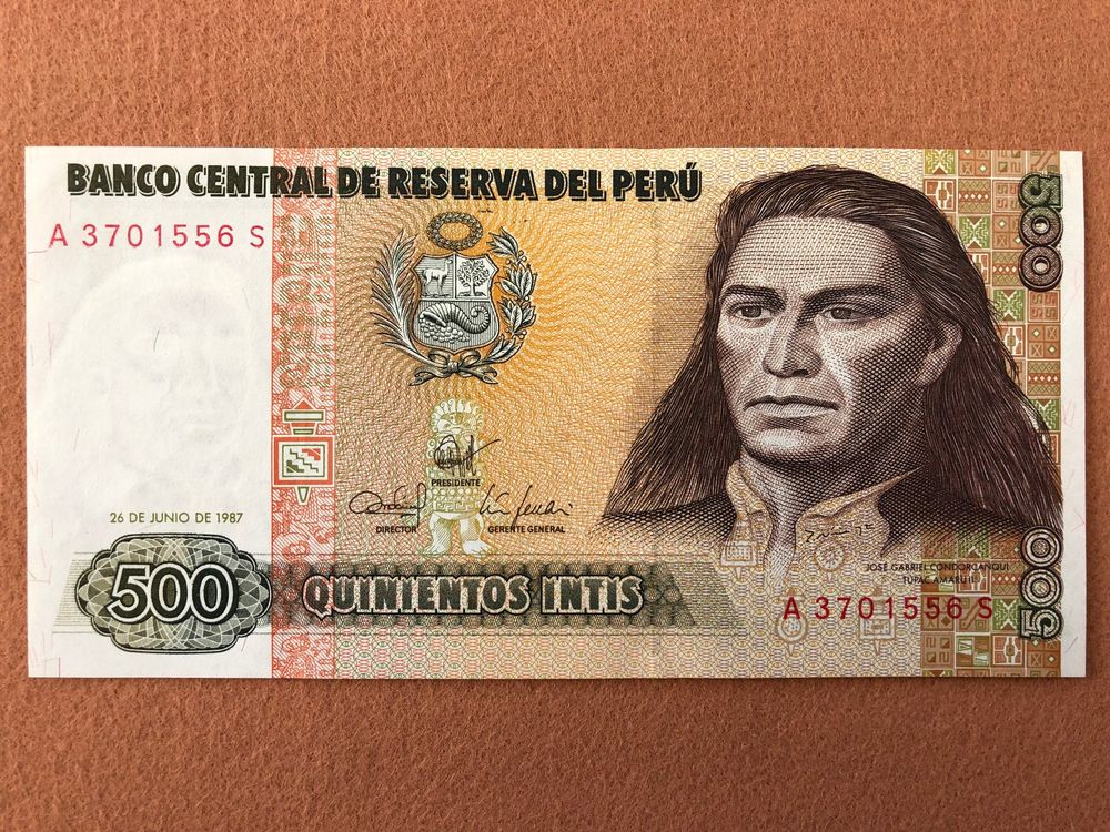 Peru 1987 - 500 Intis UNC - Bergsteiger (Neu und originalverpackt) in Pfäffikon SZ für CHF 2.5 ...