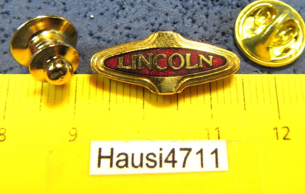 AUTO-PIN LINCOLN FORD LOGO GOLDIG ENAMEL 2cm m.Security-clip | Kaufen ...