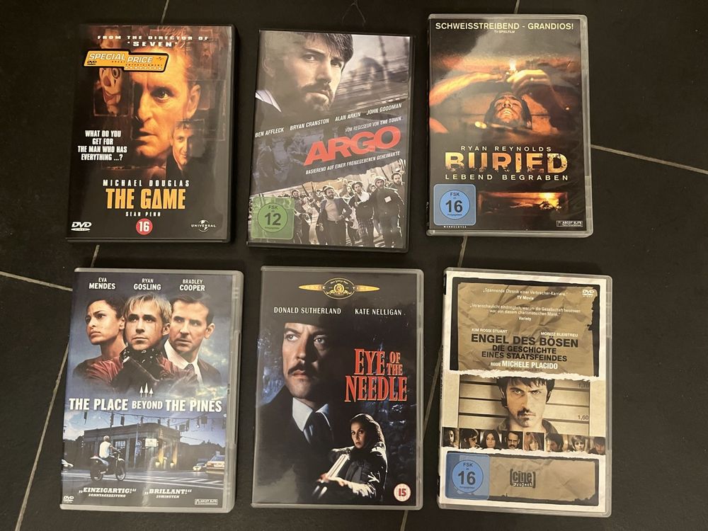 DVD-Set 6 Thriller Game, Argo, buried alive, Engel des Bösen | Kaufen ...