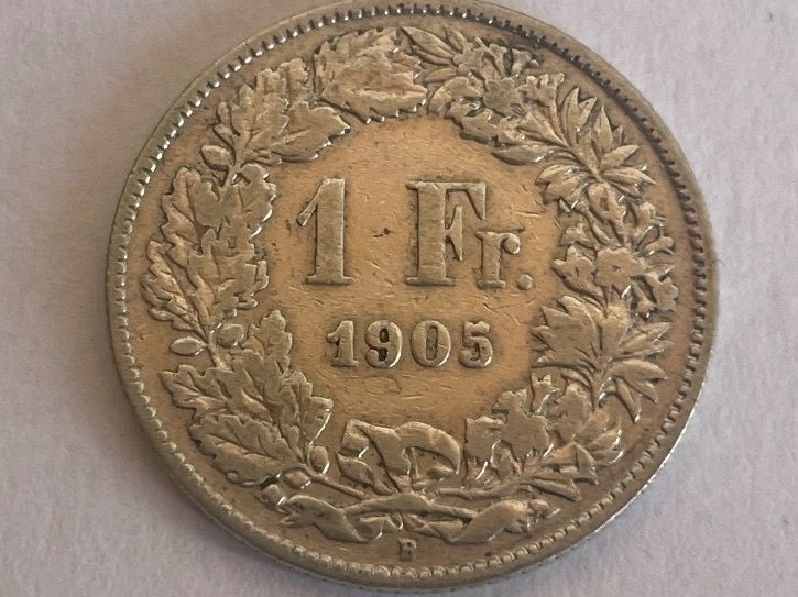Pièce de 1 franc en argent 1905 | Kaufen auf Ricardo