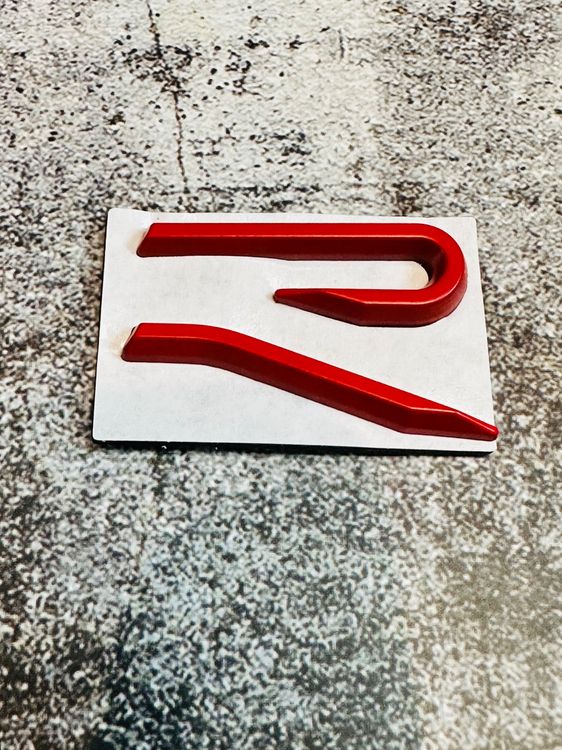 VW R Racing Schriftzug Logo Emblem 3D Metall Neu (Neu und ...