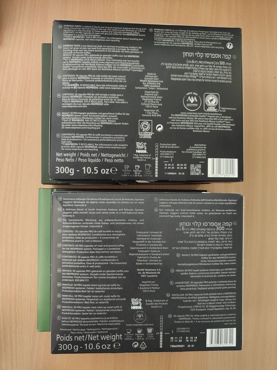 4x50 Nespresso pro pads (Neu und originalverpackt) in Chardonne für CHF ...