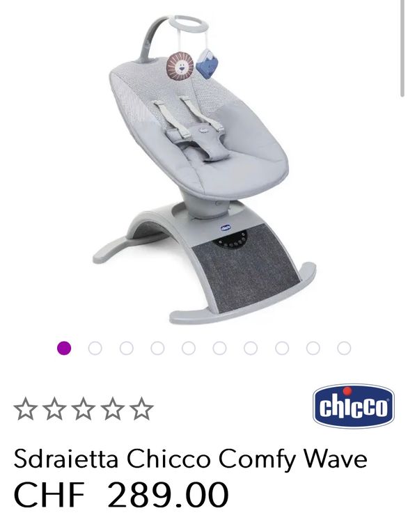 Chicco Babywippe Comfy Wave (Gebraucht) in Rivera für CHF 101 – mit ...