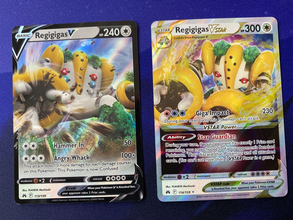 Pokemon Karte [Regigigas] [V - VStar] [Lot] [Crown Zenith] (Gebraucht ...
