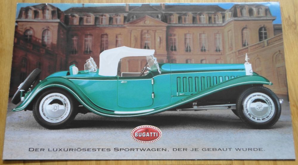 Franklin Mint Bugatti Royale Roadster 1:24 Faltprospekt (Gebraucht) in ...
