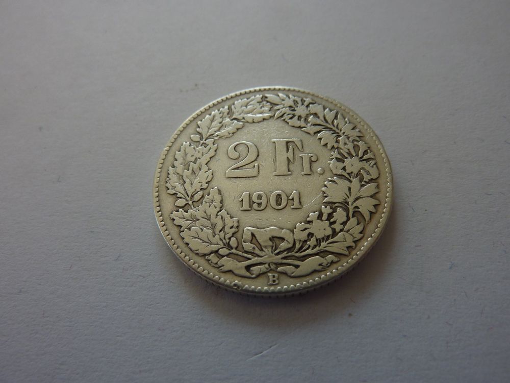 Seltener Zweifränkler 1901, sehr schön (Gebraucht) in Birrwil für CHF 58 – mit Lieferung auf ...