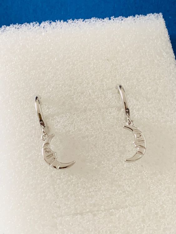 Kleine Creole mit Mond Anhänger | Kaufen auf Ricardo