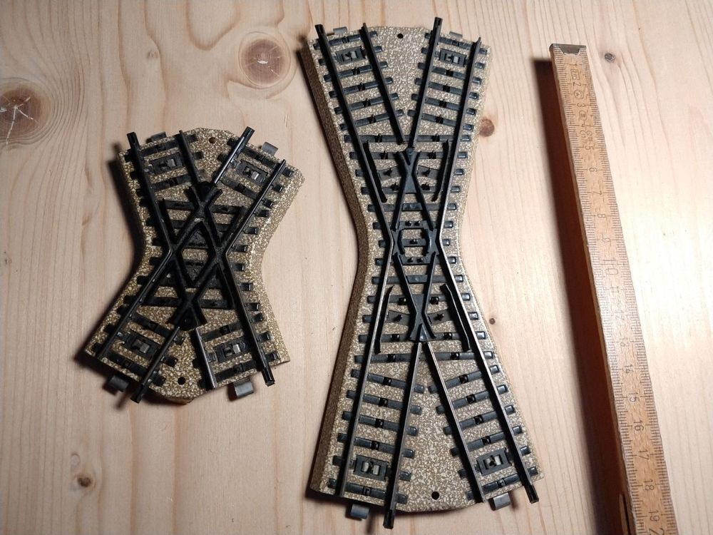 Märklin H0 - M Gleis 5114 / 5211 Kreuzungen gross und klein (Gebraucht ...