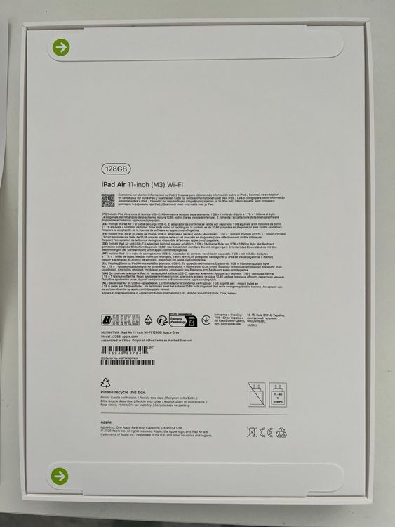 Apple iPad Air 11 M3 128GB Wi-Fi Space Gray NEU & VERSIEGELT (Neu und ...