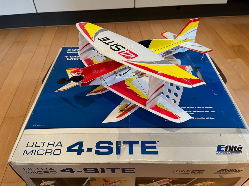 E-flite Doppeldecker ultra micro 4-SITE, inkl. 2 Akkus | Acheter sur ...