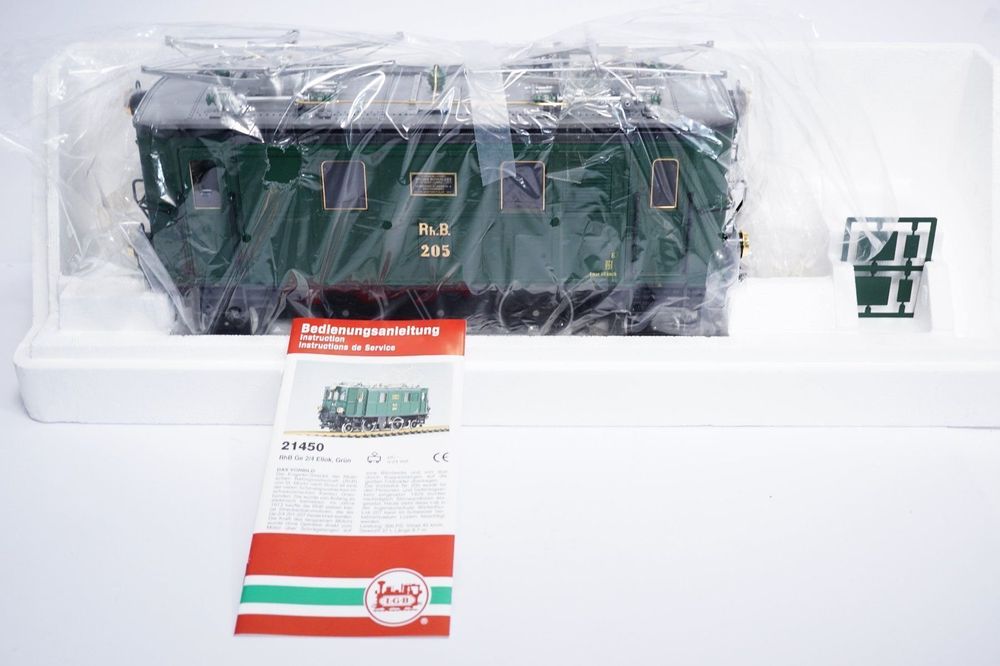 9∑ LGB 21450 RhB Ge 2/4 E-Lok grün / neuwertig (Gebraucht) in Uetendorf ...